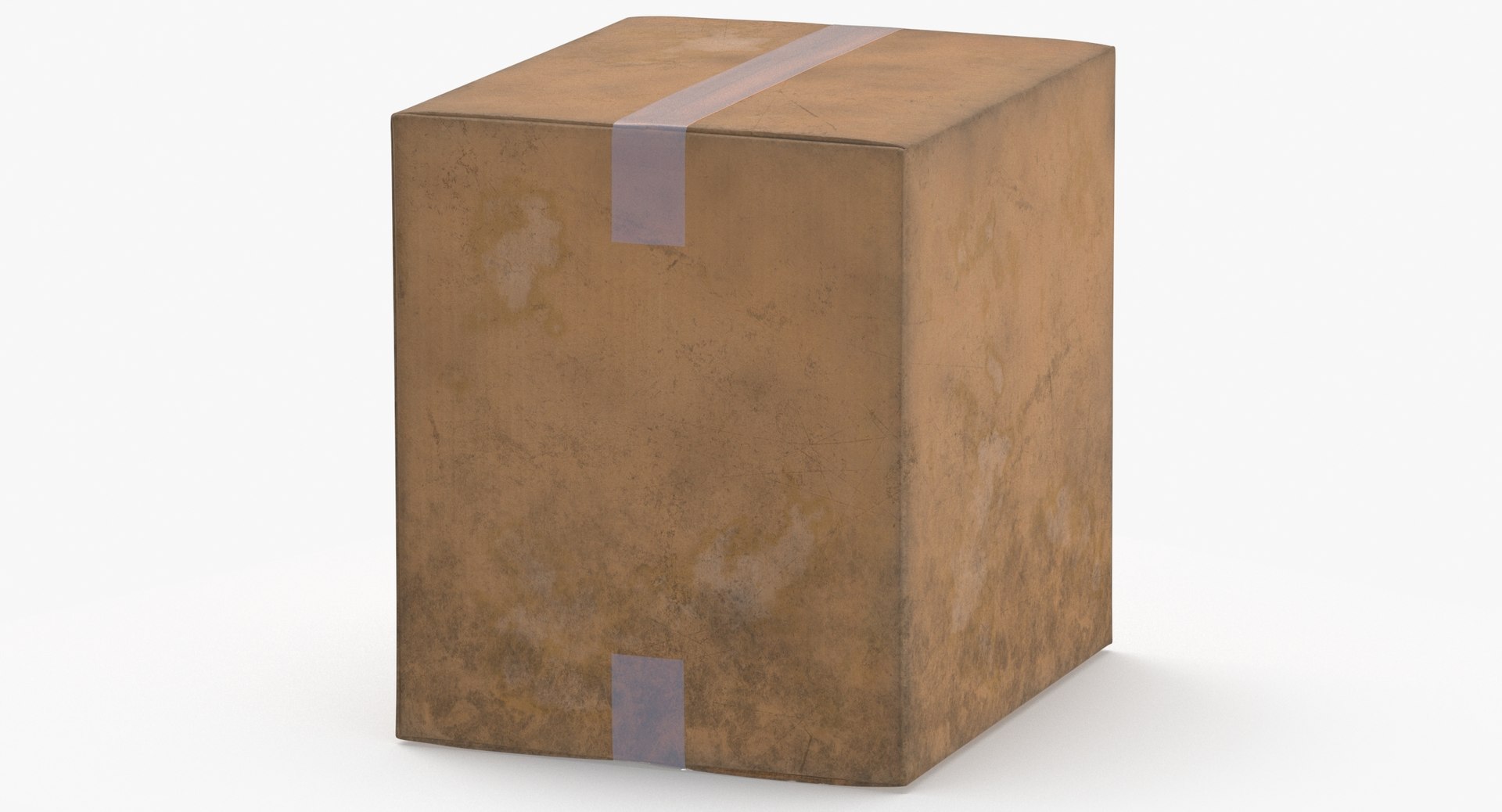 3D Model Cardboard Box 02 Clean And Dirty - TurboSquid 1865161