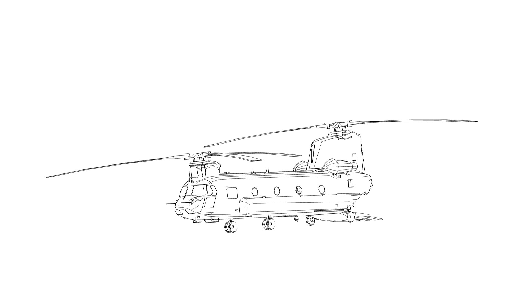 3D Boeing CH-47 Chinook - TurboSquid 1986445