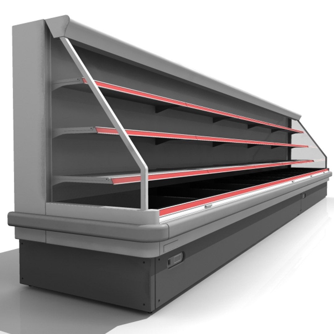 Supermarket Refrigerator 3d Model