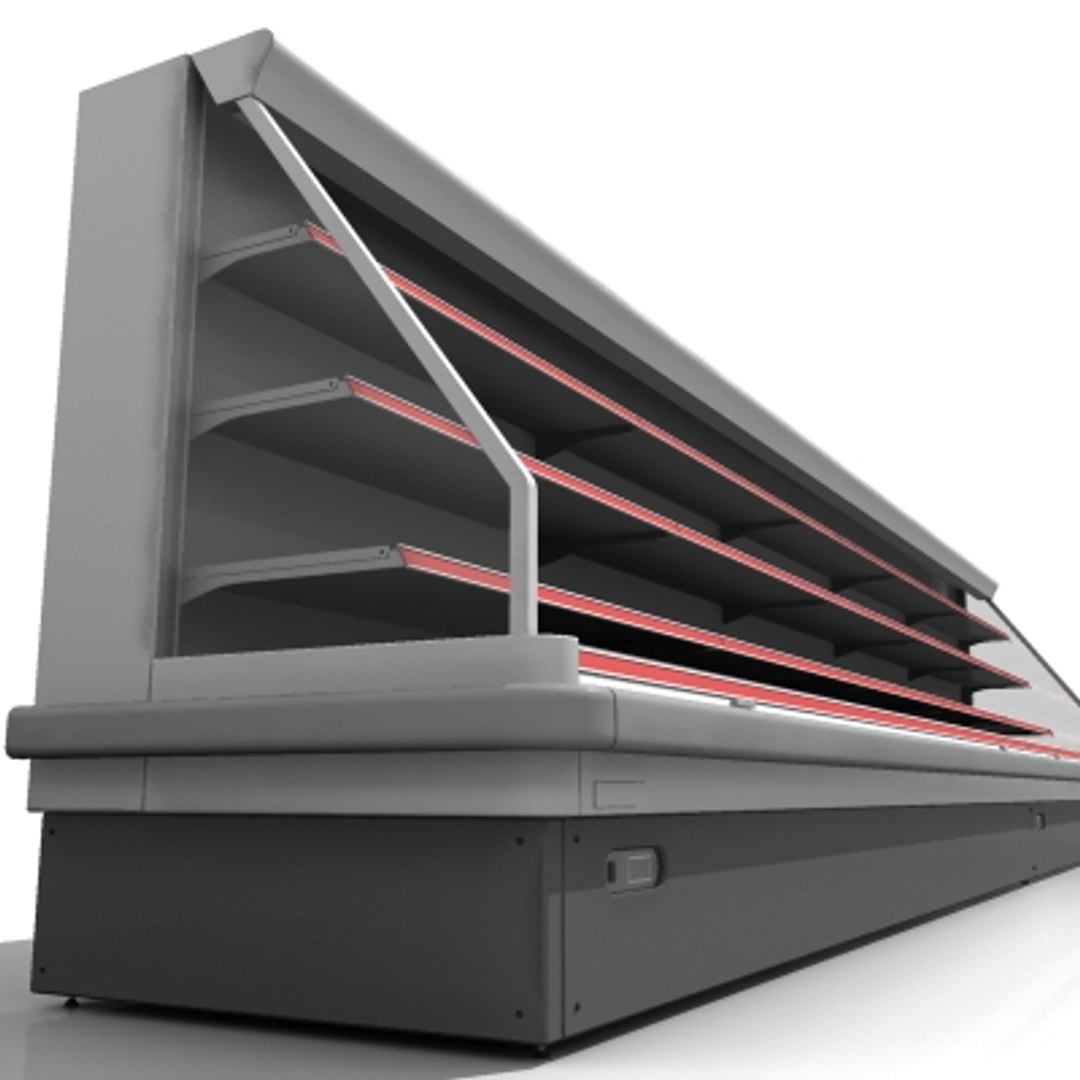 Supermarket Refrigerator 3d Model