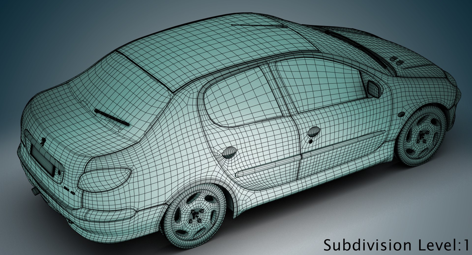 3d Model Peugeot 206 Sd