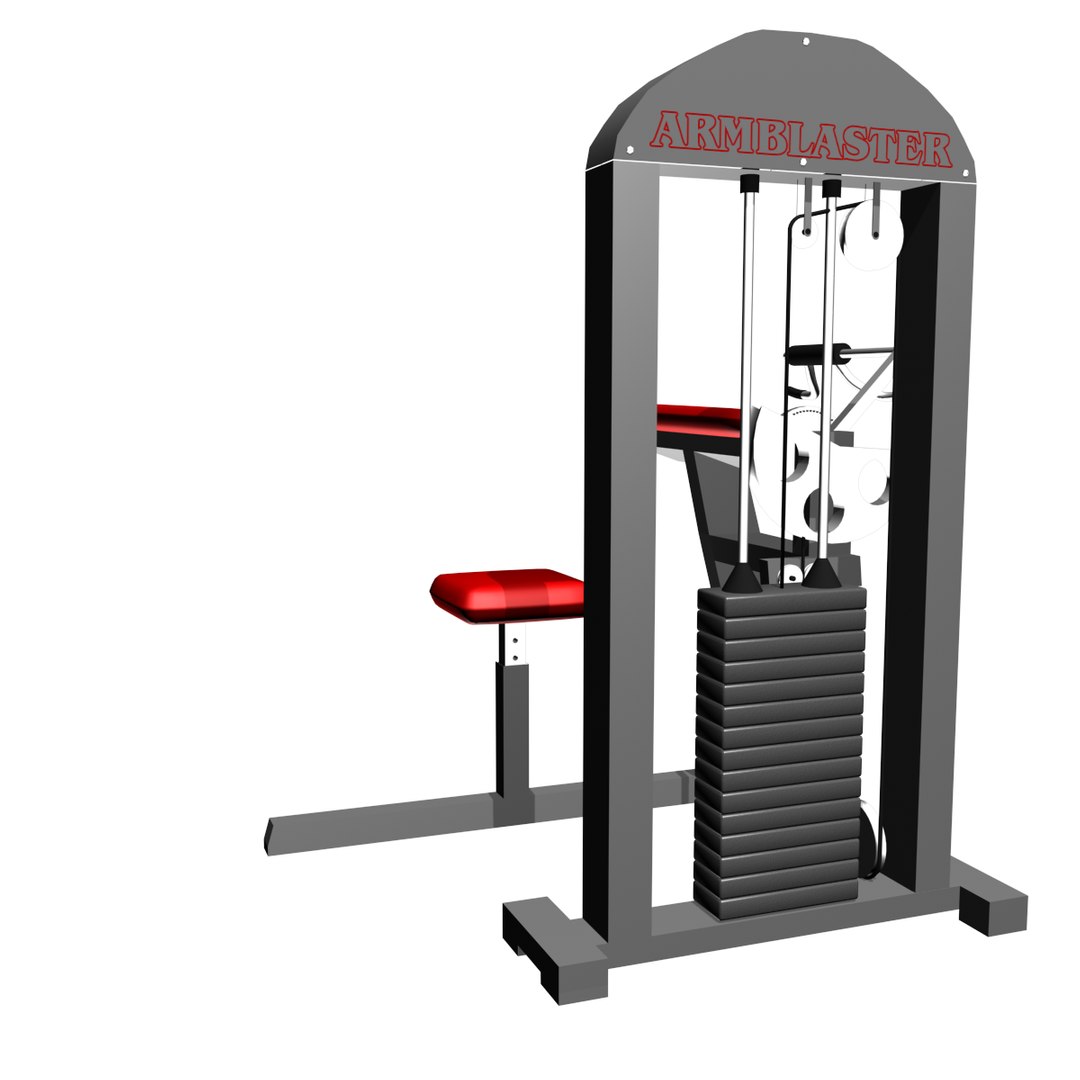 Bicep curling machine model - TurboSquid 1616429