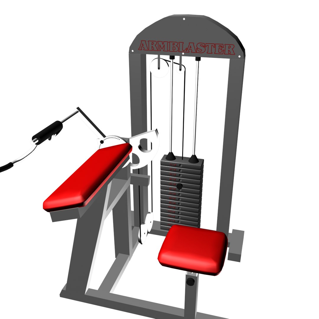Bicep curling machine model - TurboSquid 1616429
