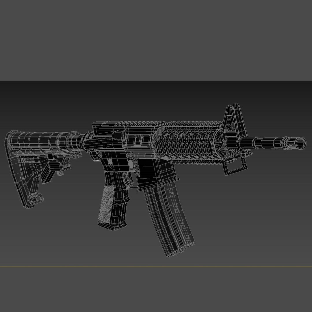 Worn Out Assault Rifle 3D Model - TurboSquid 2208690