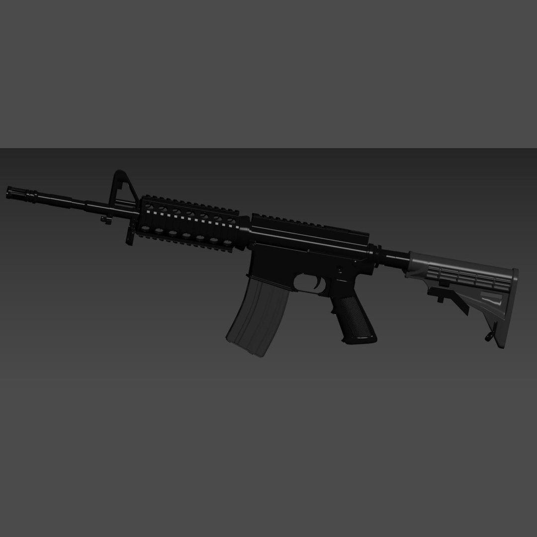 Worn Out Assault Rifle 3D Model - TurboSquid 2208690
