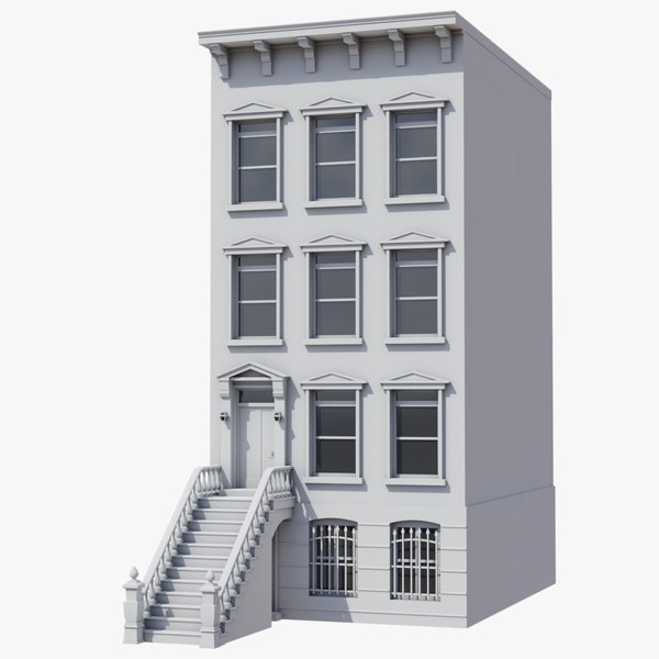 Row House 3D Models for Download | TurboSquid
