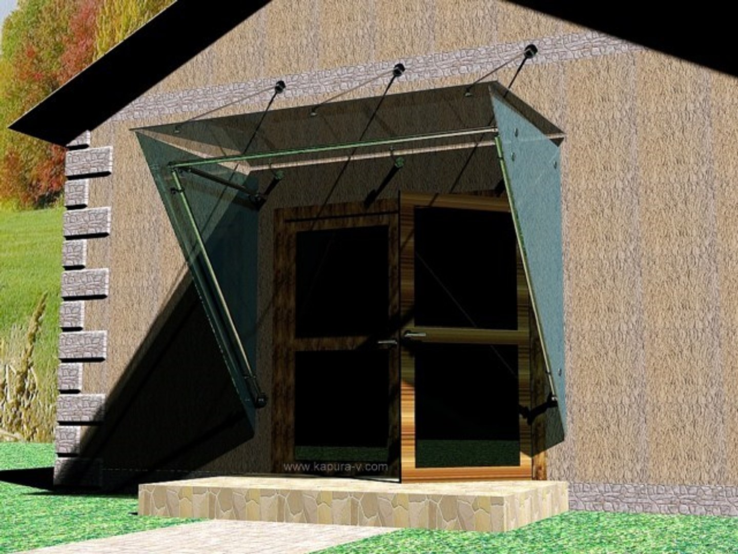 Glass Canopies Autocad 2007 3d Dwg