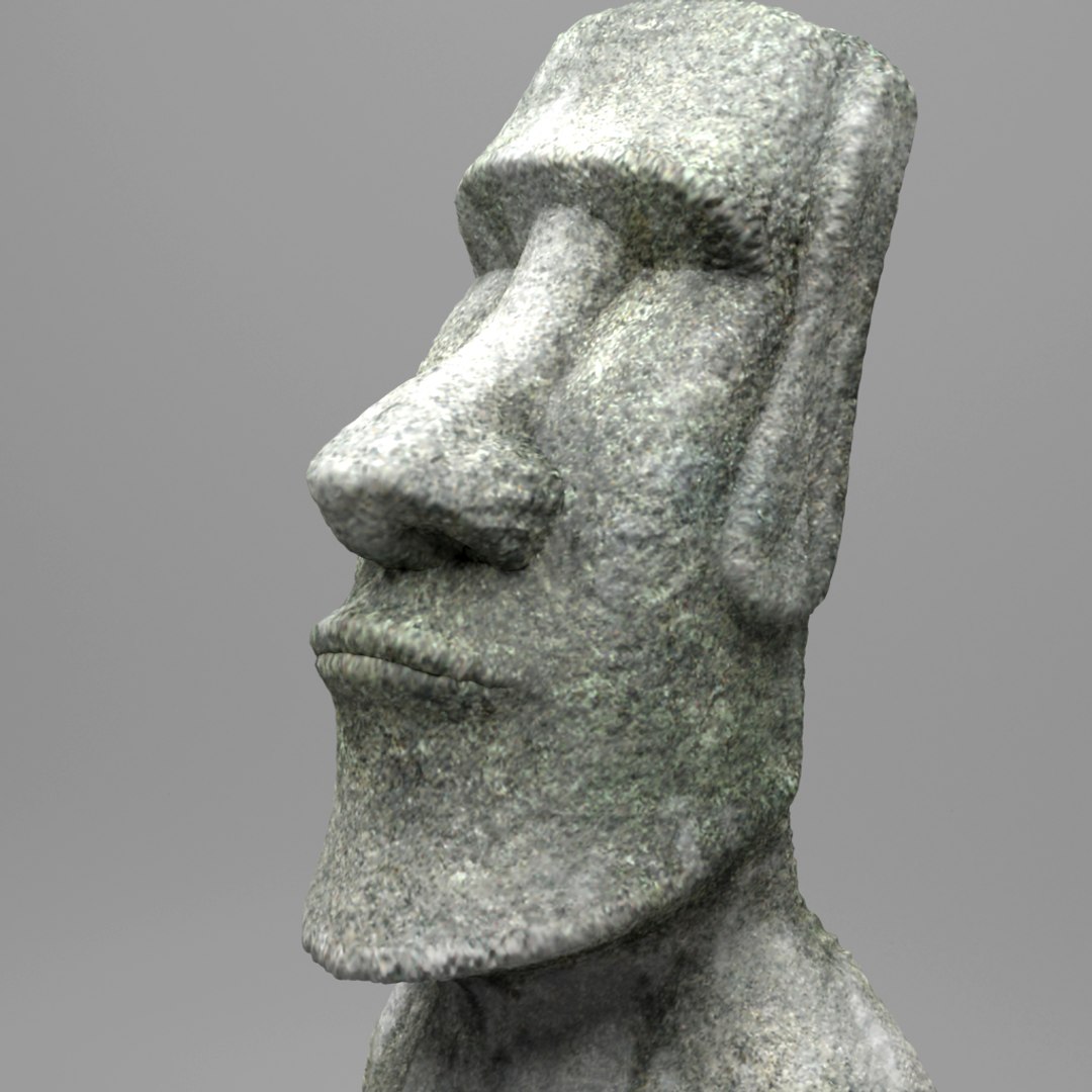 3d Easter Moai