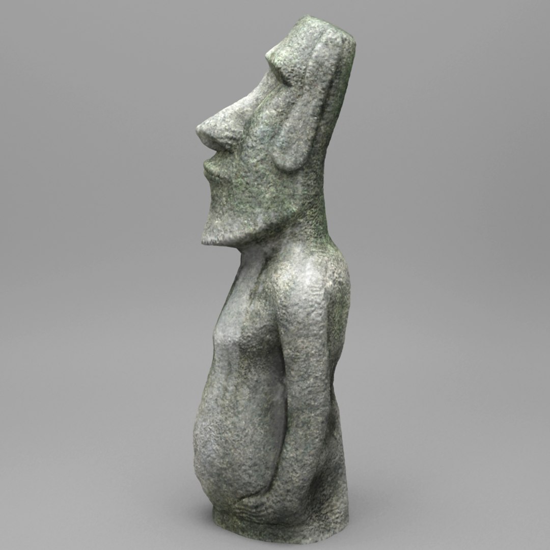 3d Easter Moai