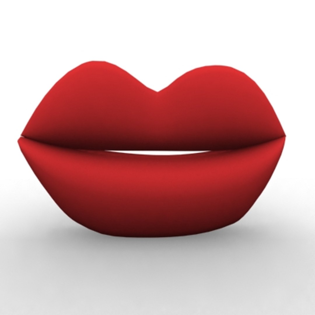 Red Lips 3d Model