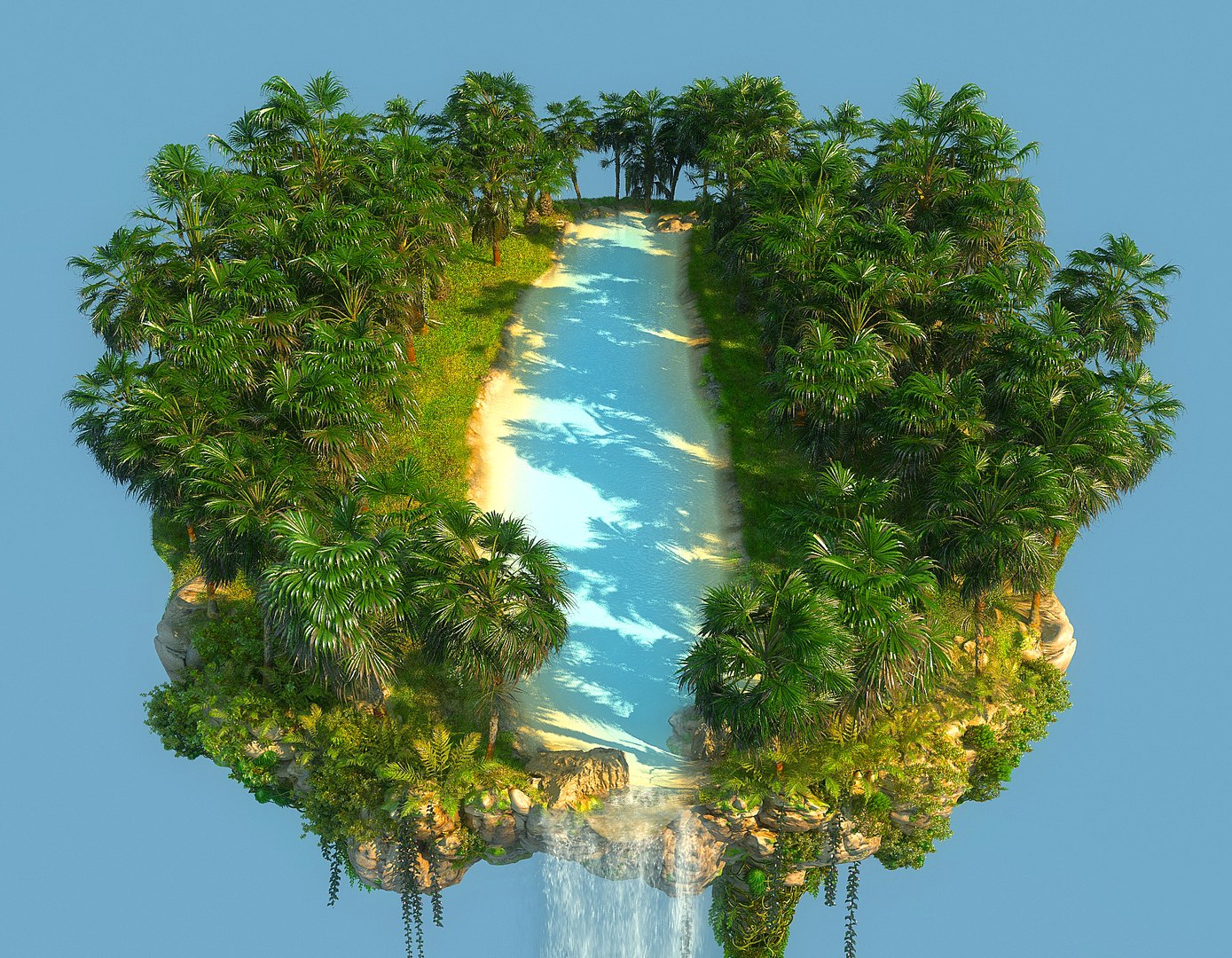 Levitating Island Hd 3D Model - TurboSquid 1527142