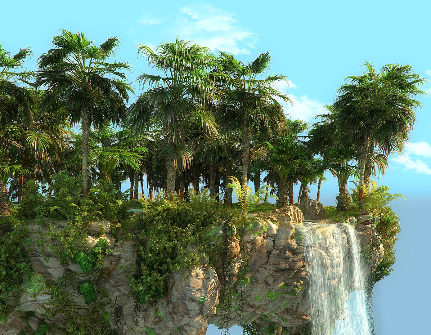 Levitating Island Hd 3D Model - TurboSquid 1527142