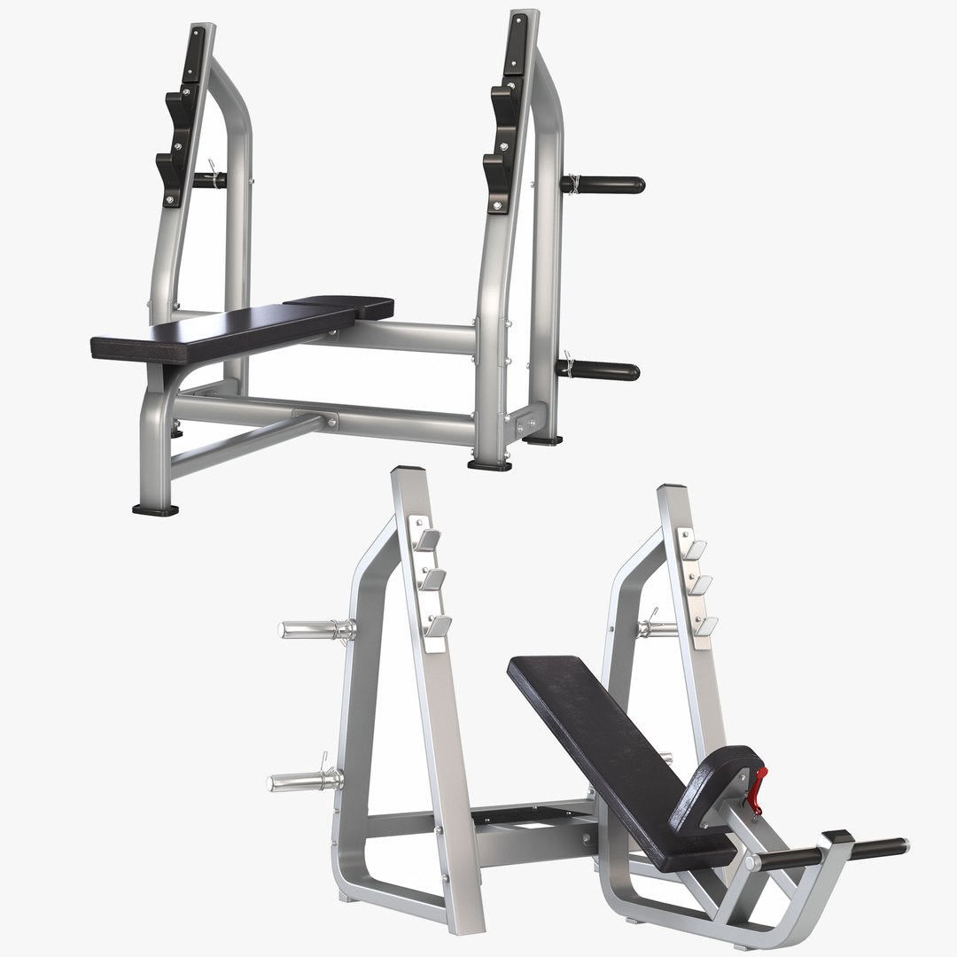 Barbell Bench Press Collection 1 model - TurboSquid 1824964