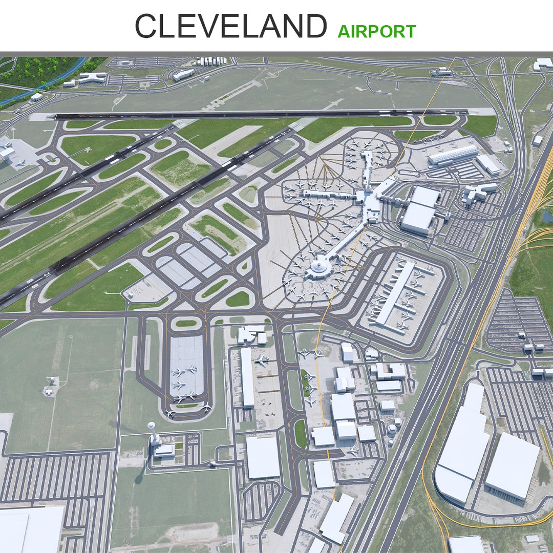 3D Cleveland Airport - TurboSquid 2013498