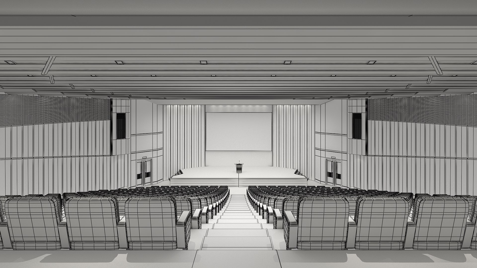 3D Lecture Hall 23 Model - TurboSquid 2196019