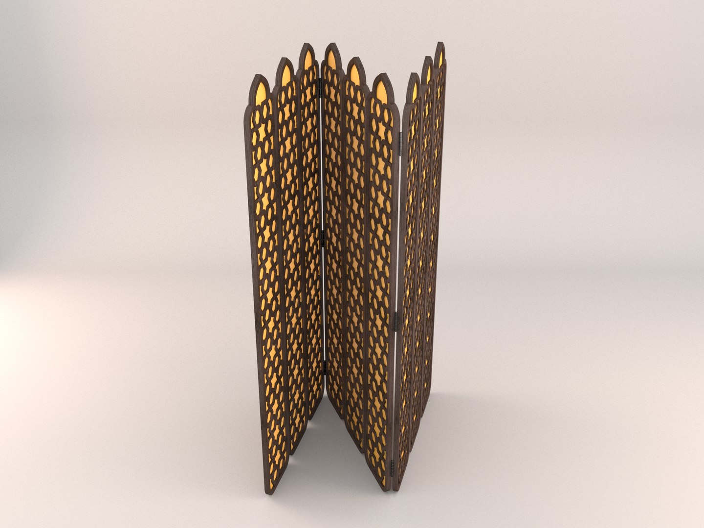 Arabesque Fold Lattice Screen 3D Model - TurboSquid 1155757