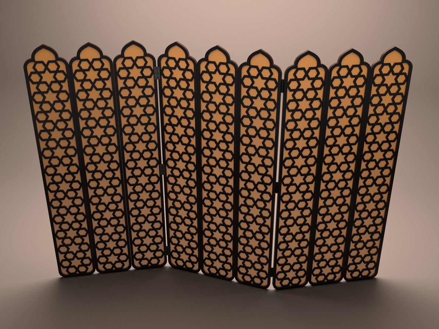 Arabesque Fold Lattice Screen 3D Model - TurboSquid 1155757