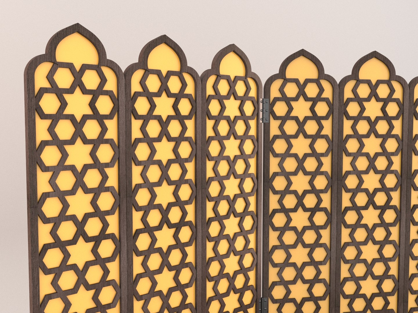 Arabesque Fold Lattice Screen 3D Model - TurboSquid 1155757