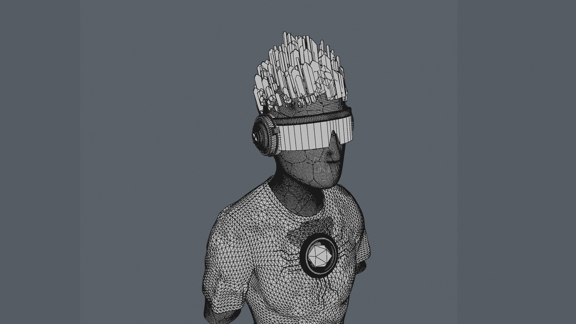 Crystal Male NFT Avatar Alien Universe Element Science Fiction 3D Model ...