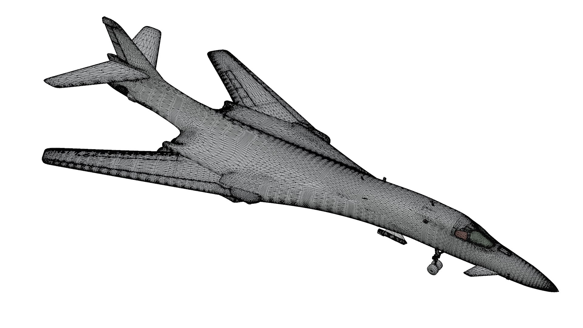 B-1B Fighter Jet 3D Model - TurboSquid 2130911