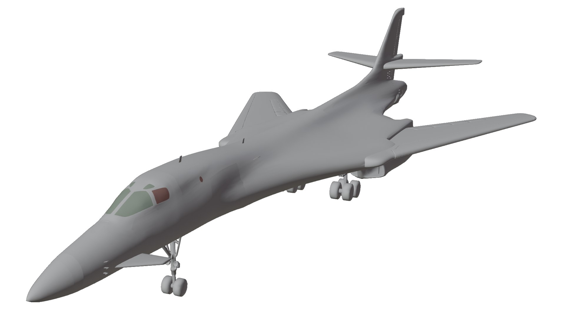 B-1B Fighter Jet 3D Model - TurboSquid 2130911