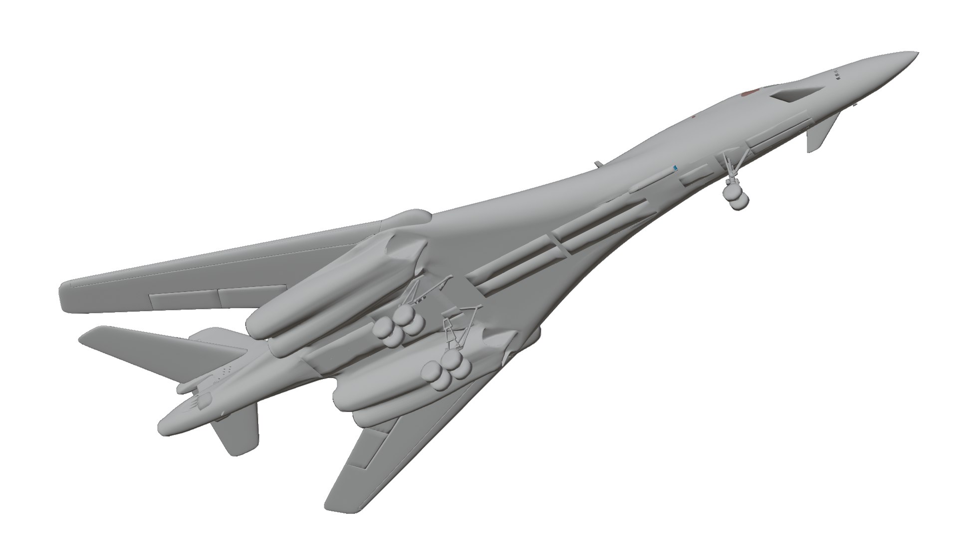 B-1B Fighter Jet 3D Model - TurboSquid 2130911