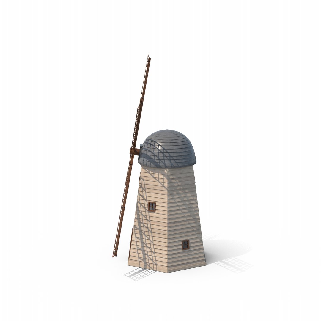Wooden Windmill 3D Model - TurboSquid 2297045