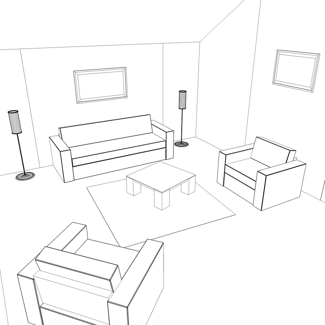 Dxf Living Room Interior Design
