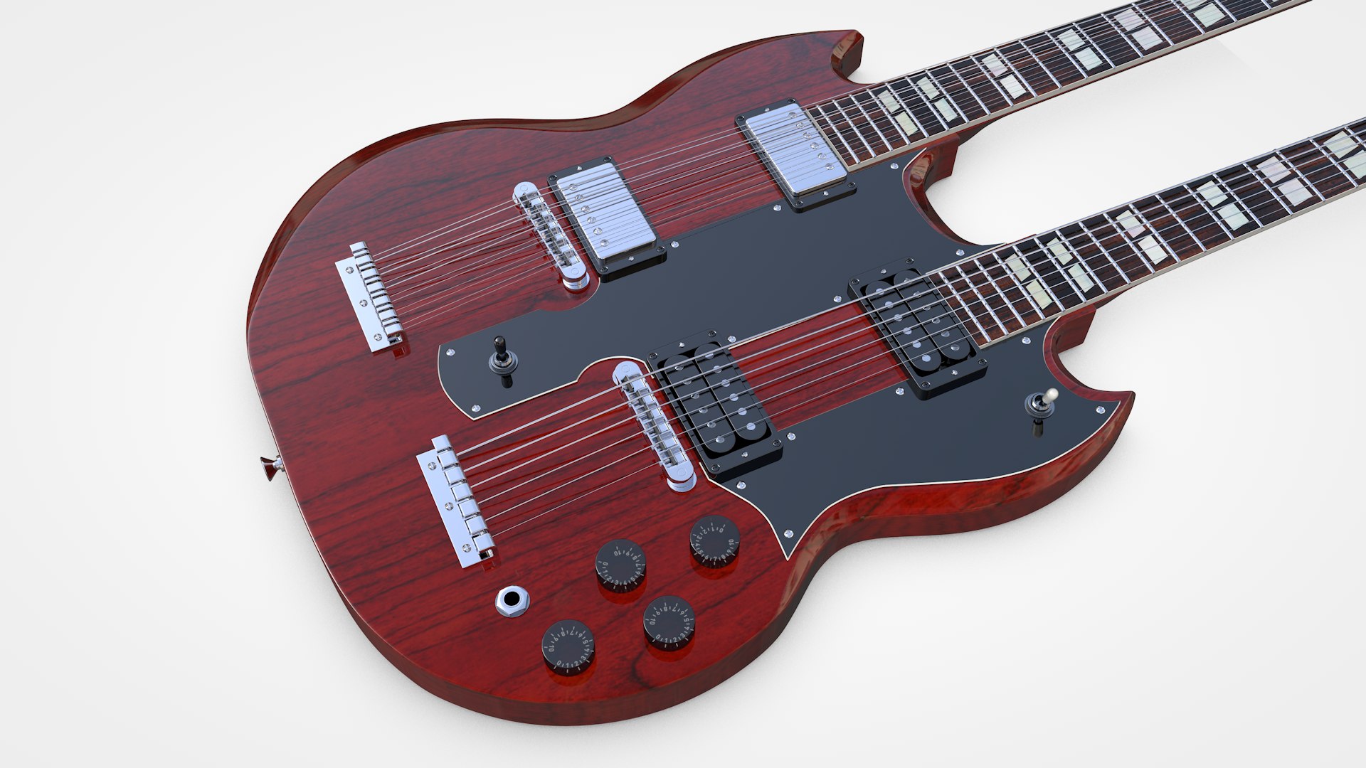 3D Gibson Sg Double Neck - TurboSquid 1302295