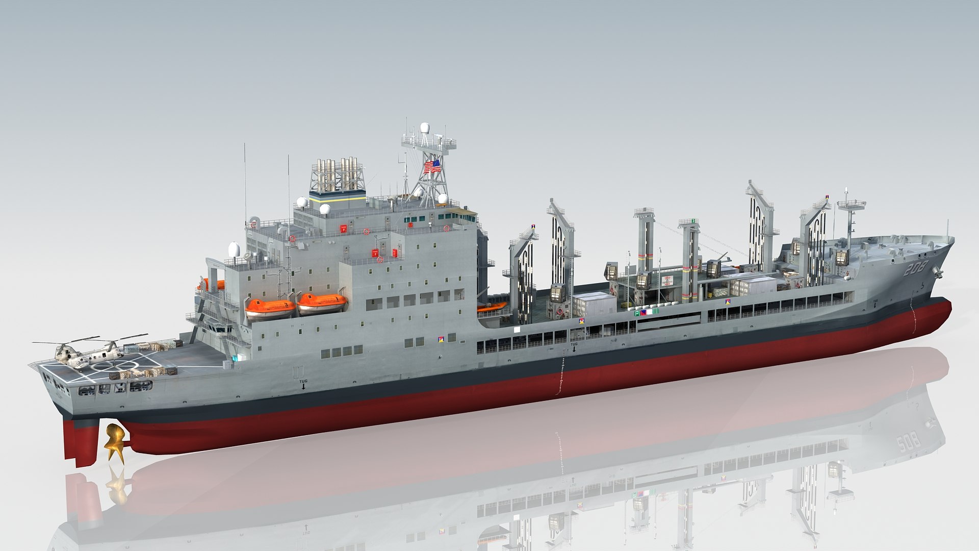 USNS Robert F Kennedy T-AO-208 3D model - TurboSquid 2074959
