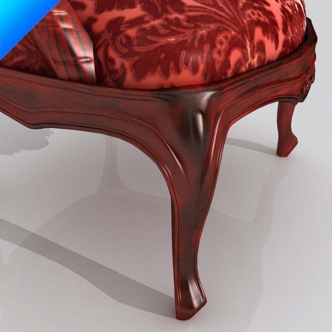 3d 3ds Rococo Chair