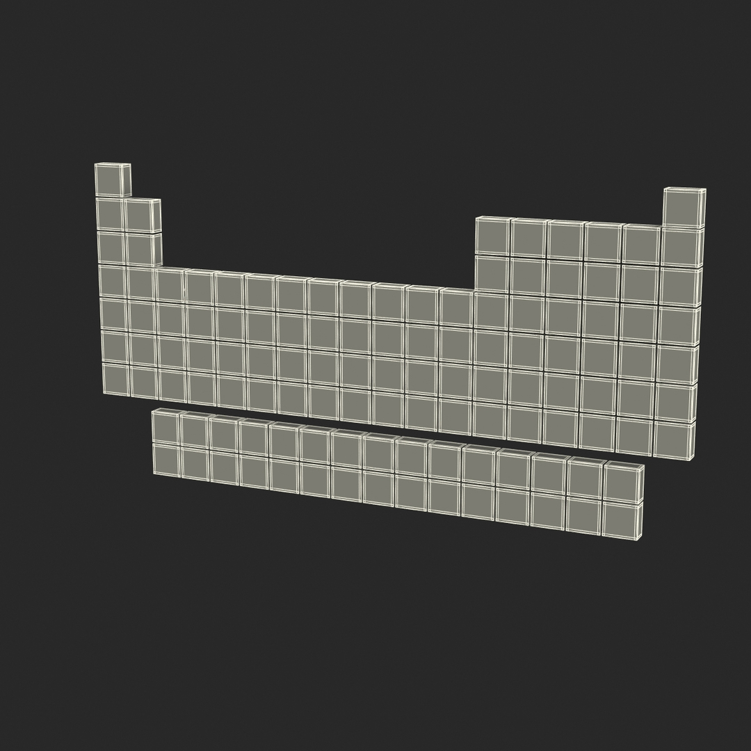Periodic Table 3d Obj