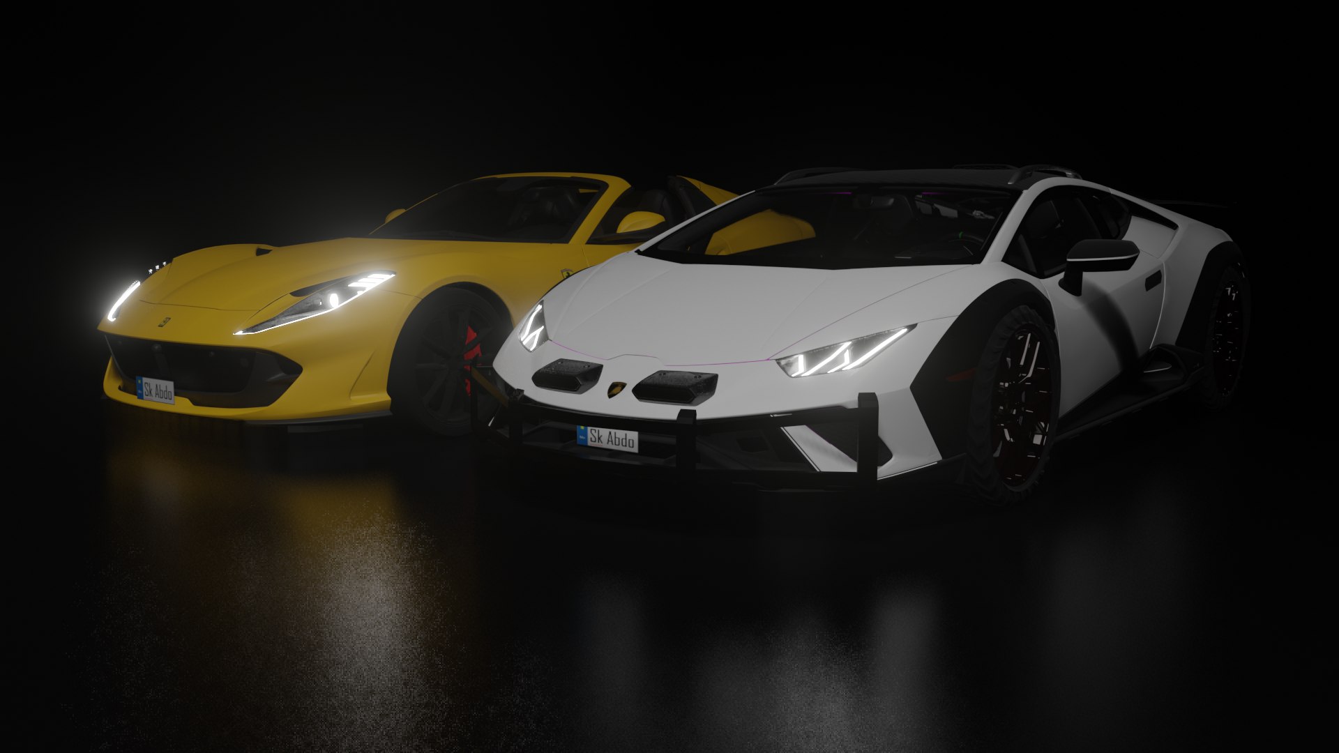 3D Sport Cars Pack Sk Models Model - TurboSquid 2210784