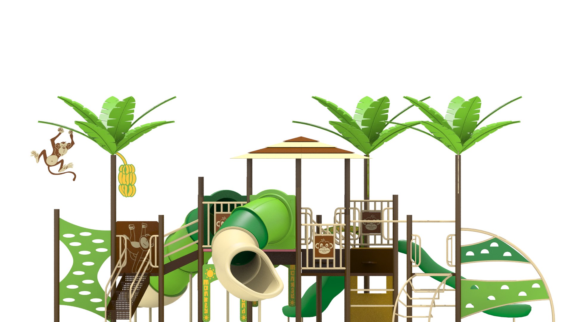 Monkey Playground 3D Model - TurboSquid 1778400