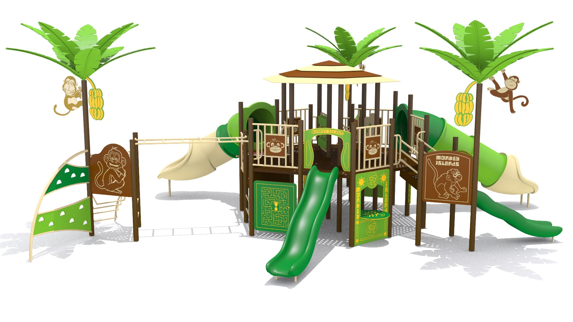 Monkey Playground 3D Model - TurboSquid 1778400