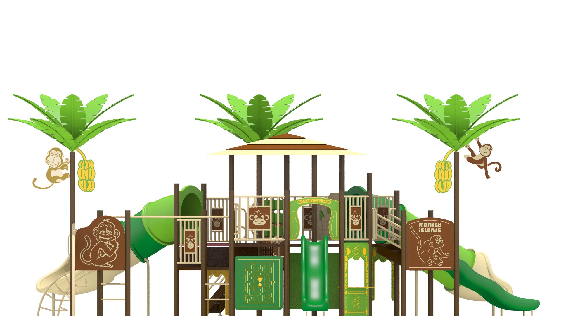 Monkey Playground 3D Model - TurboSquid 1778400
