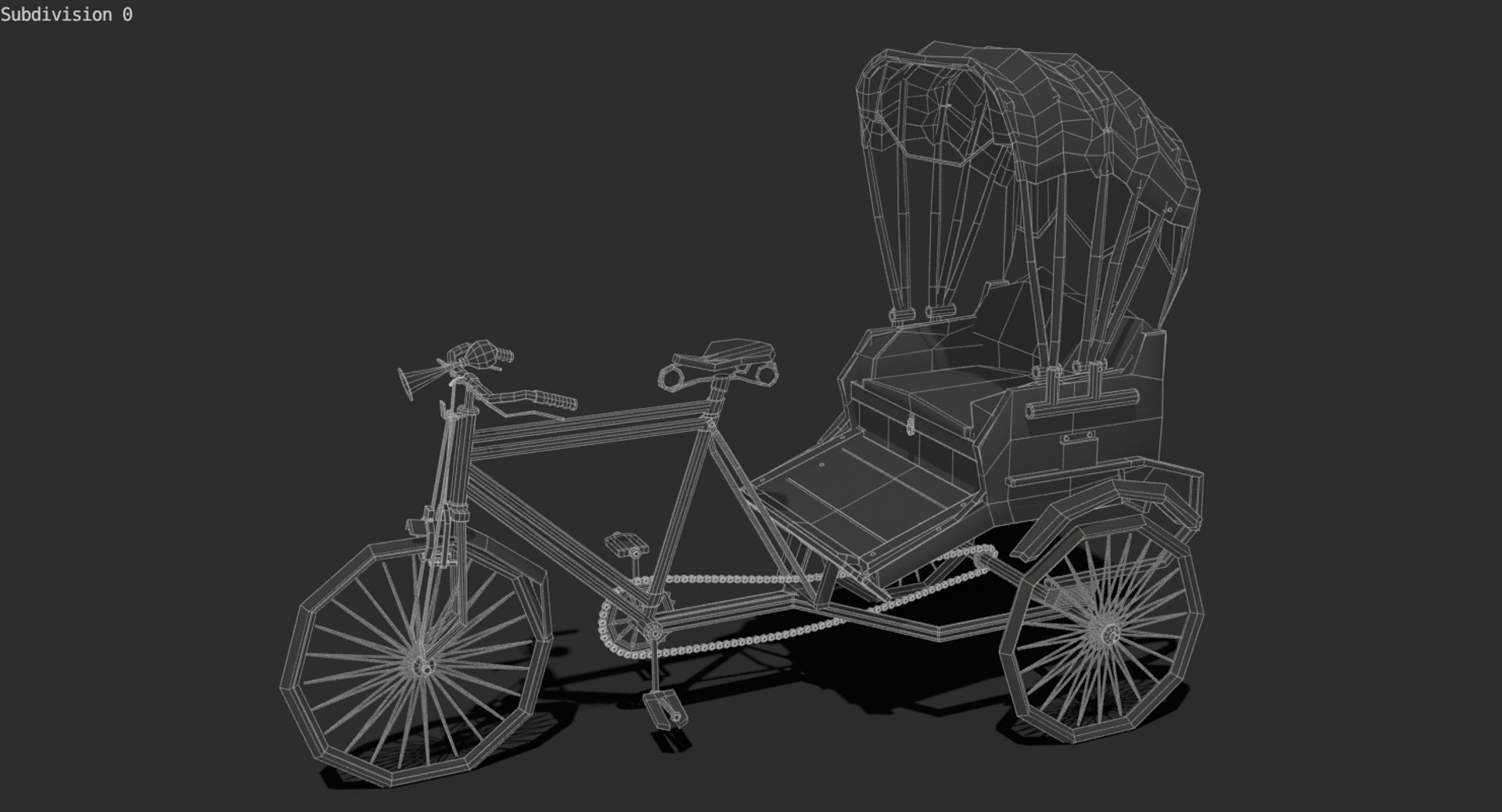 3D Model Cycle Rikshaw - TurboSquid 1242456