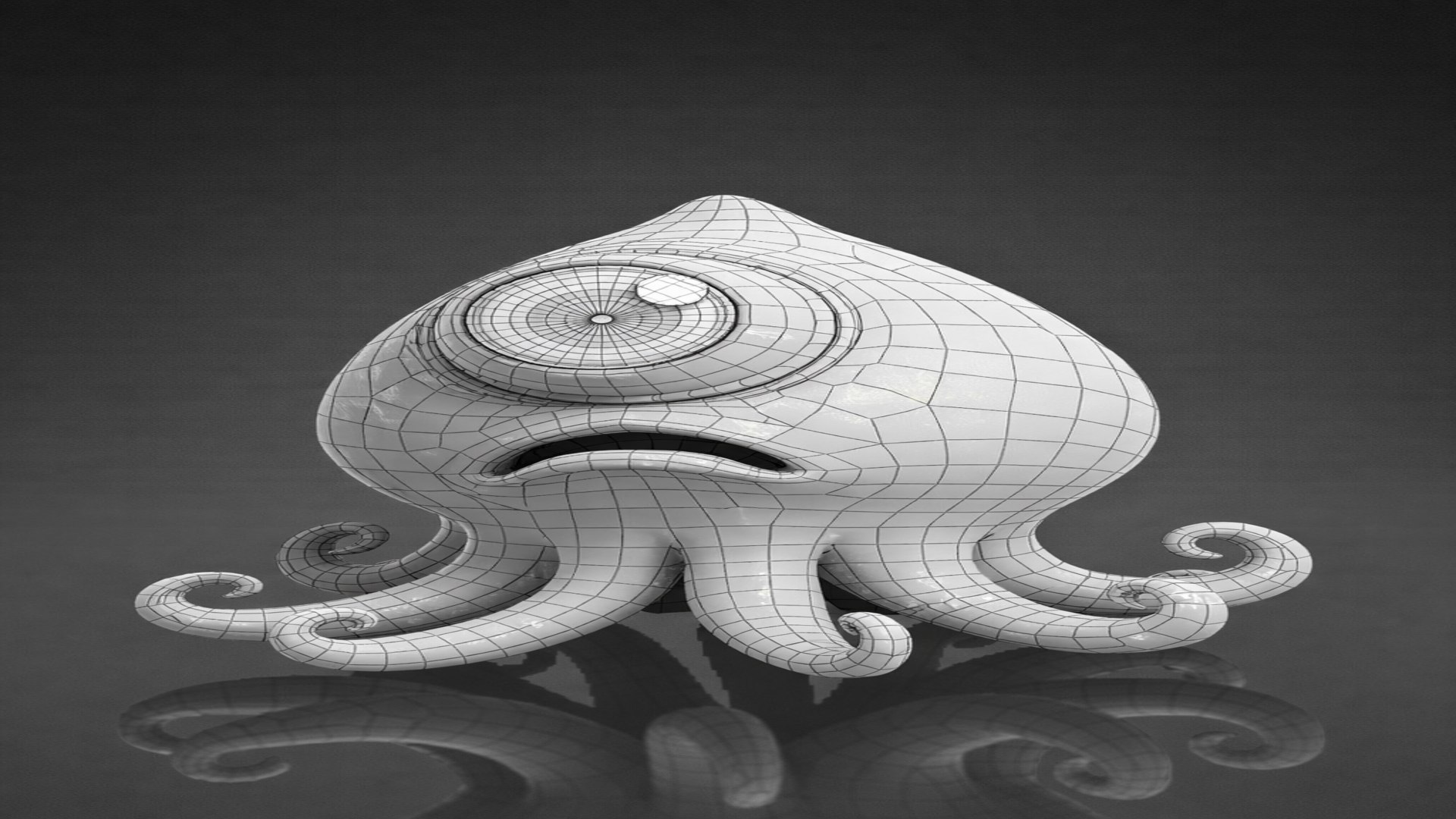 3D Cute One Eyed Octopus Stylized 3D Character Model - TurboSquid 2517166