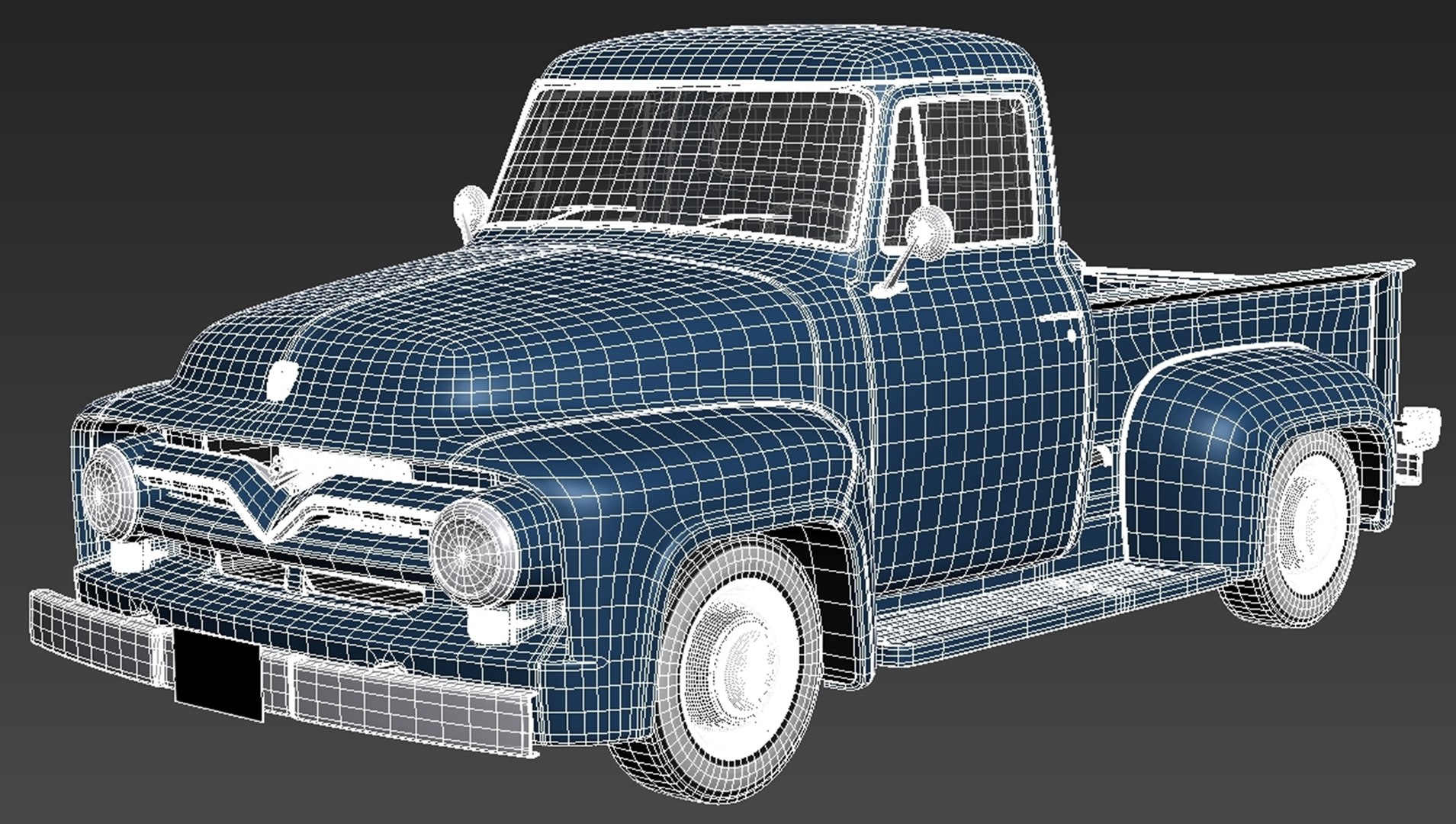 3D Model Ford F-100 1955 - TurboSquid 2222128