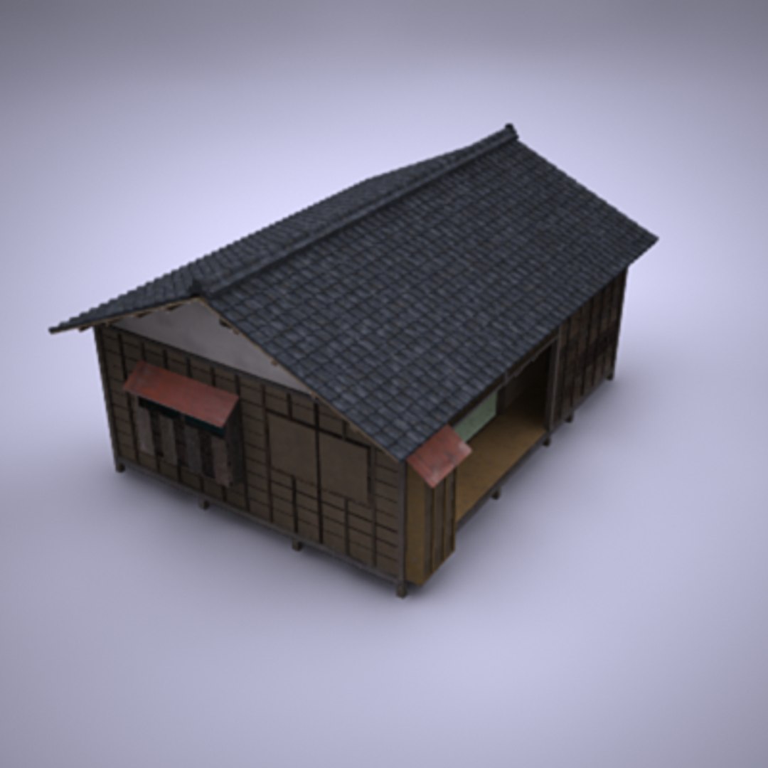 Japanese Building 3d Lwo