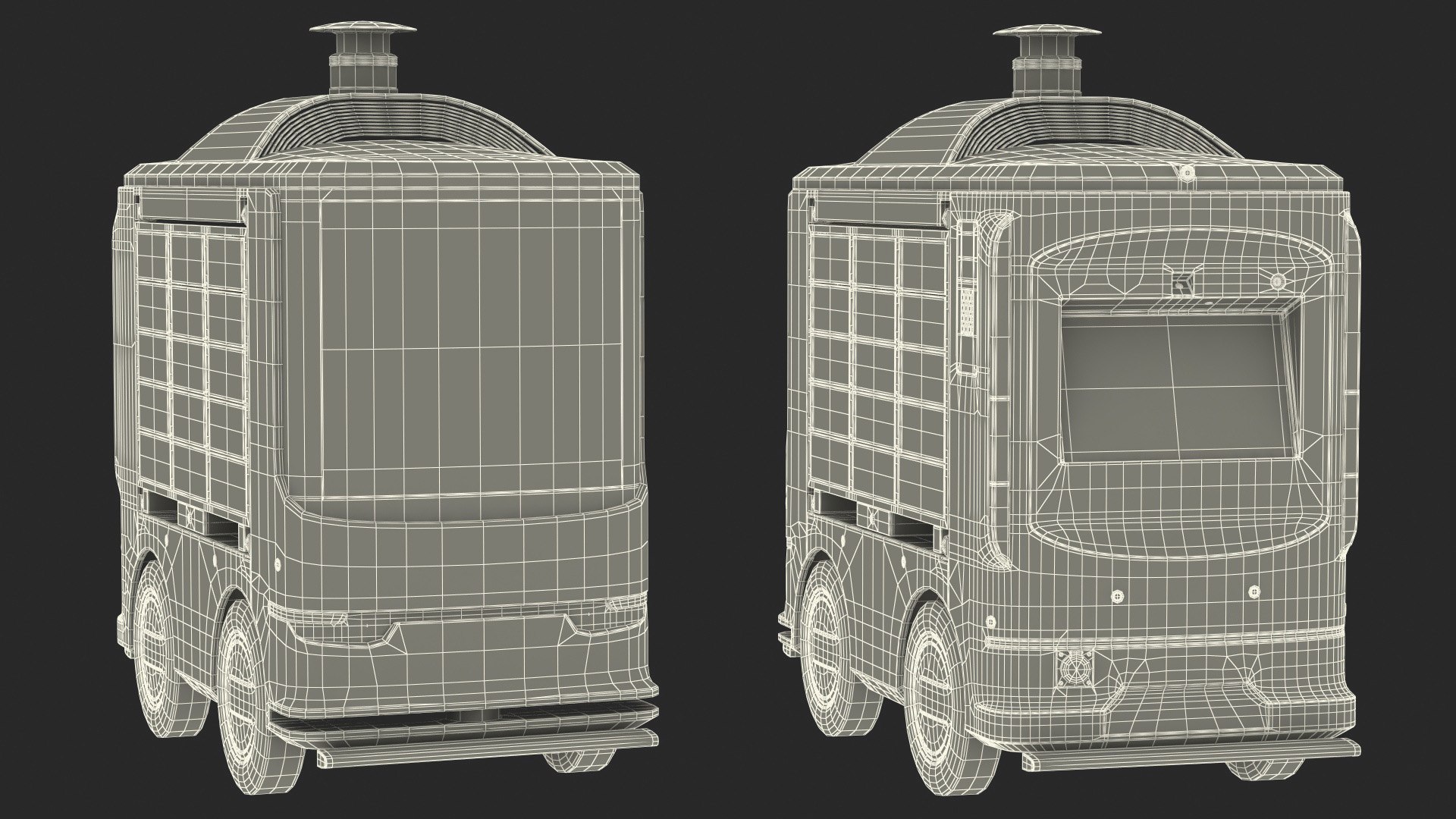 3D autonomous delivery service robot - TurboSquid 1631799