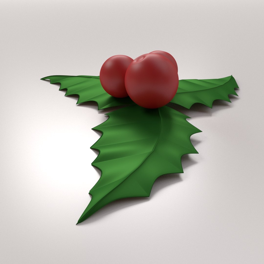 3D Mistletoe Christmas Model - TurboSquid 1357912