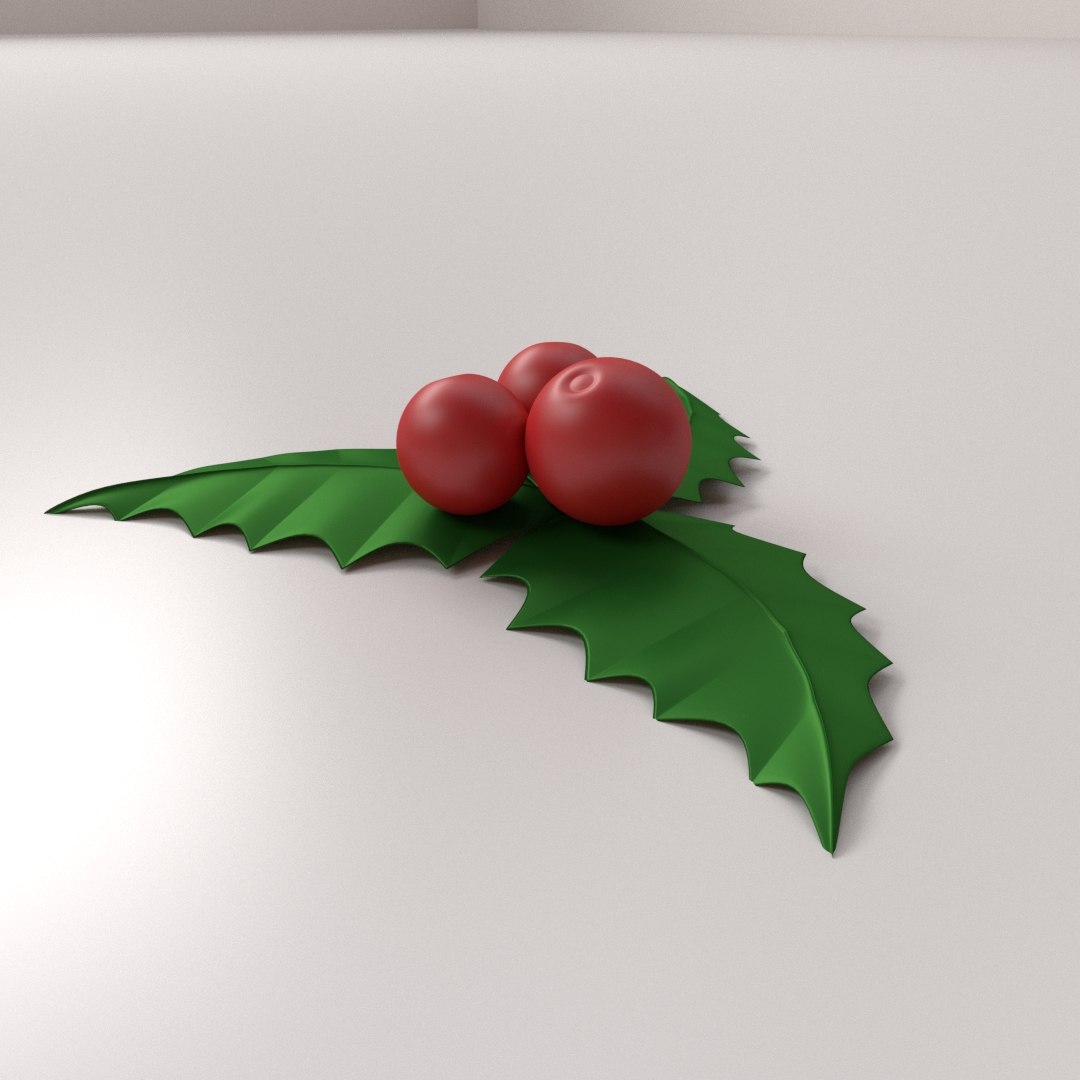3D Mistletoe Christmas Model - TurboSquid 1357912