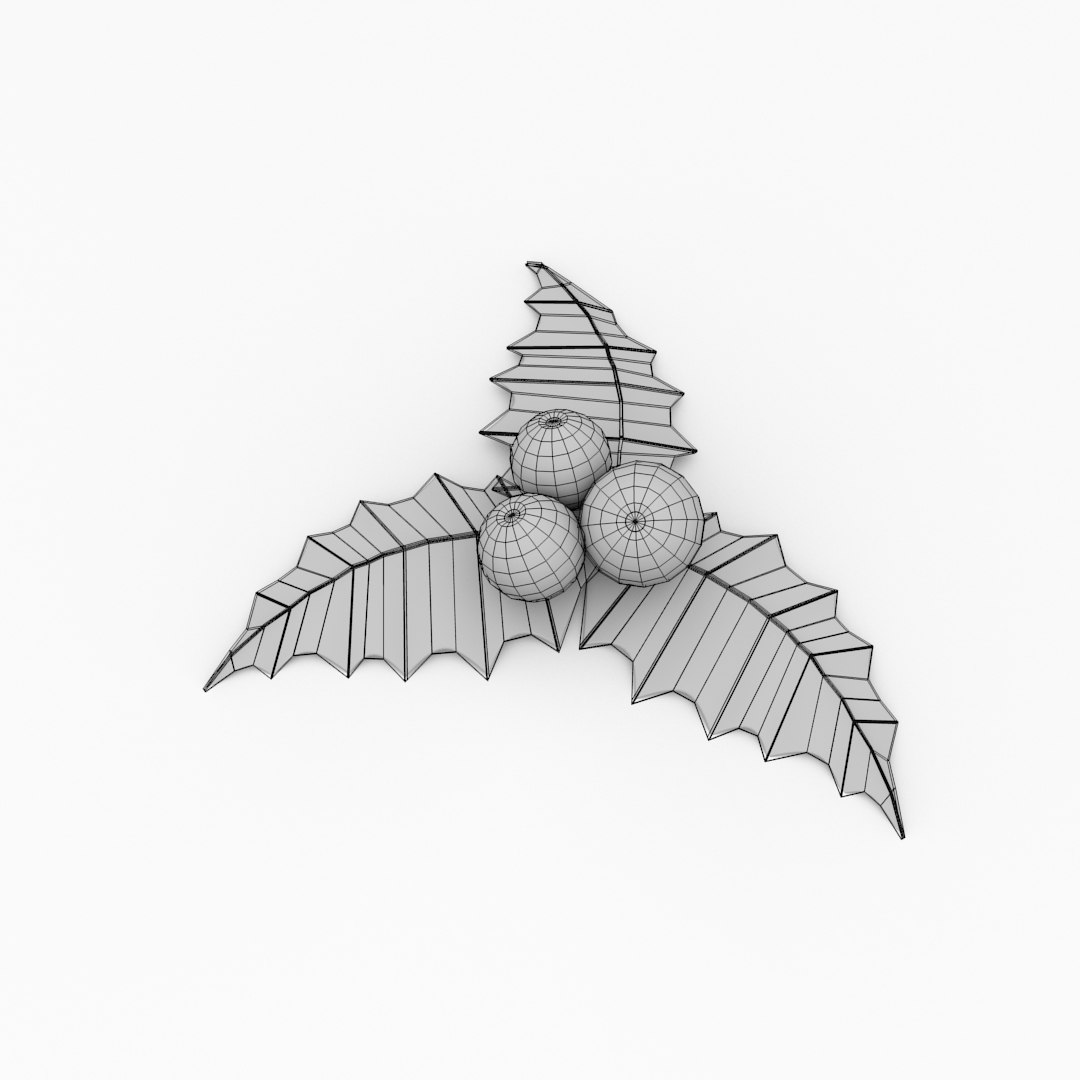 3D Mistletoe Christmas Model - TurboSquid 1357912