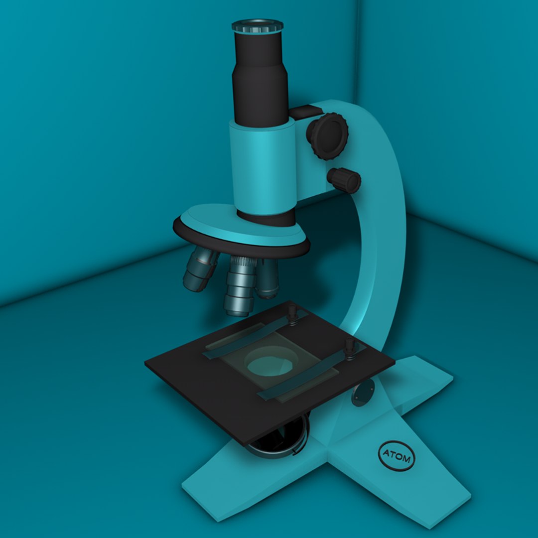 Realistic Microscope 3d Model