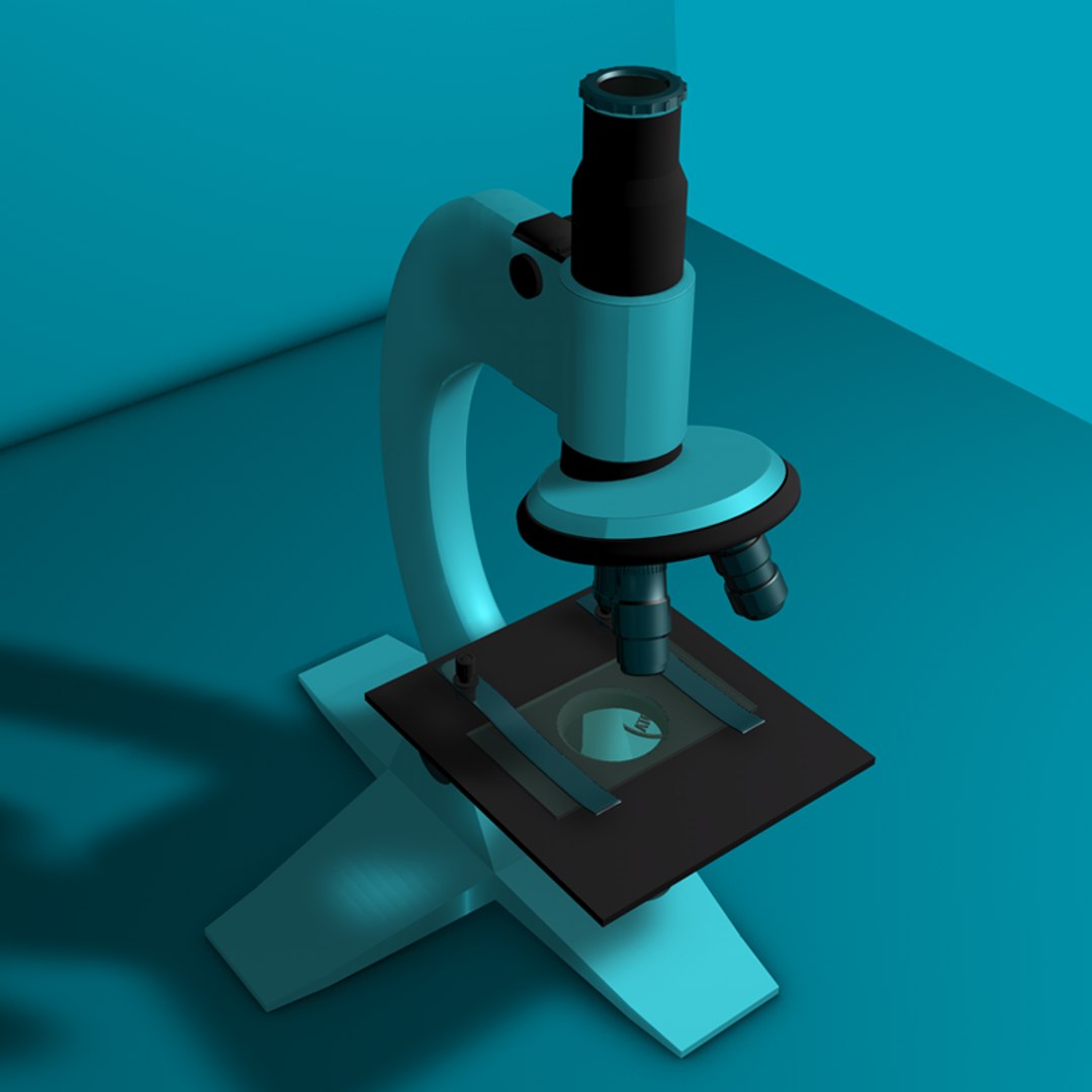 Realistic Microscope 3d Model
