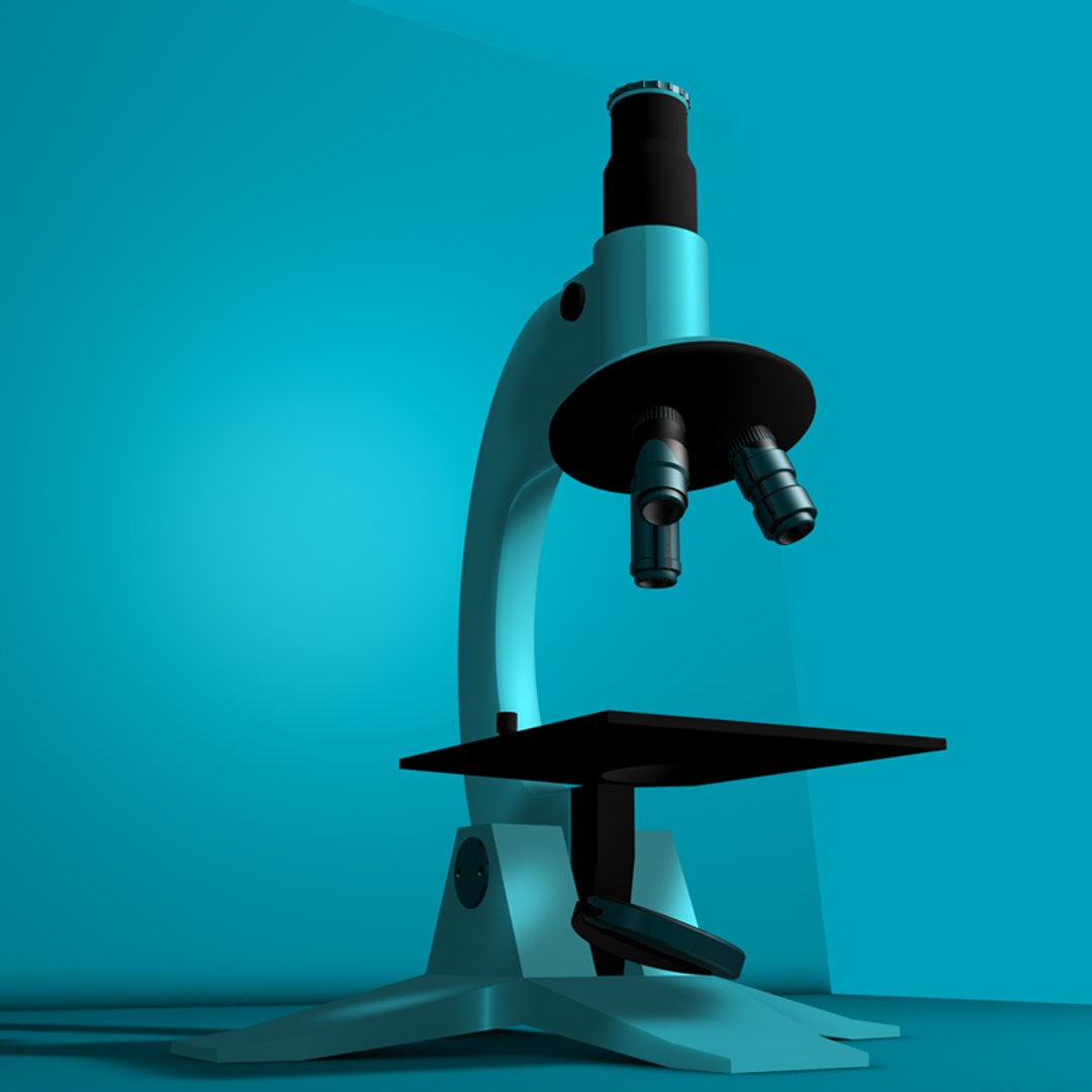 Realistic Microscope 3d Model