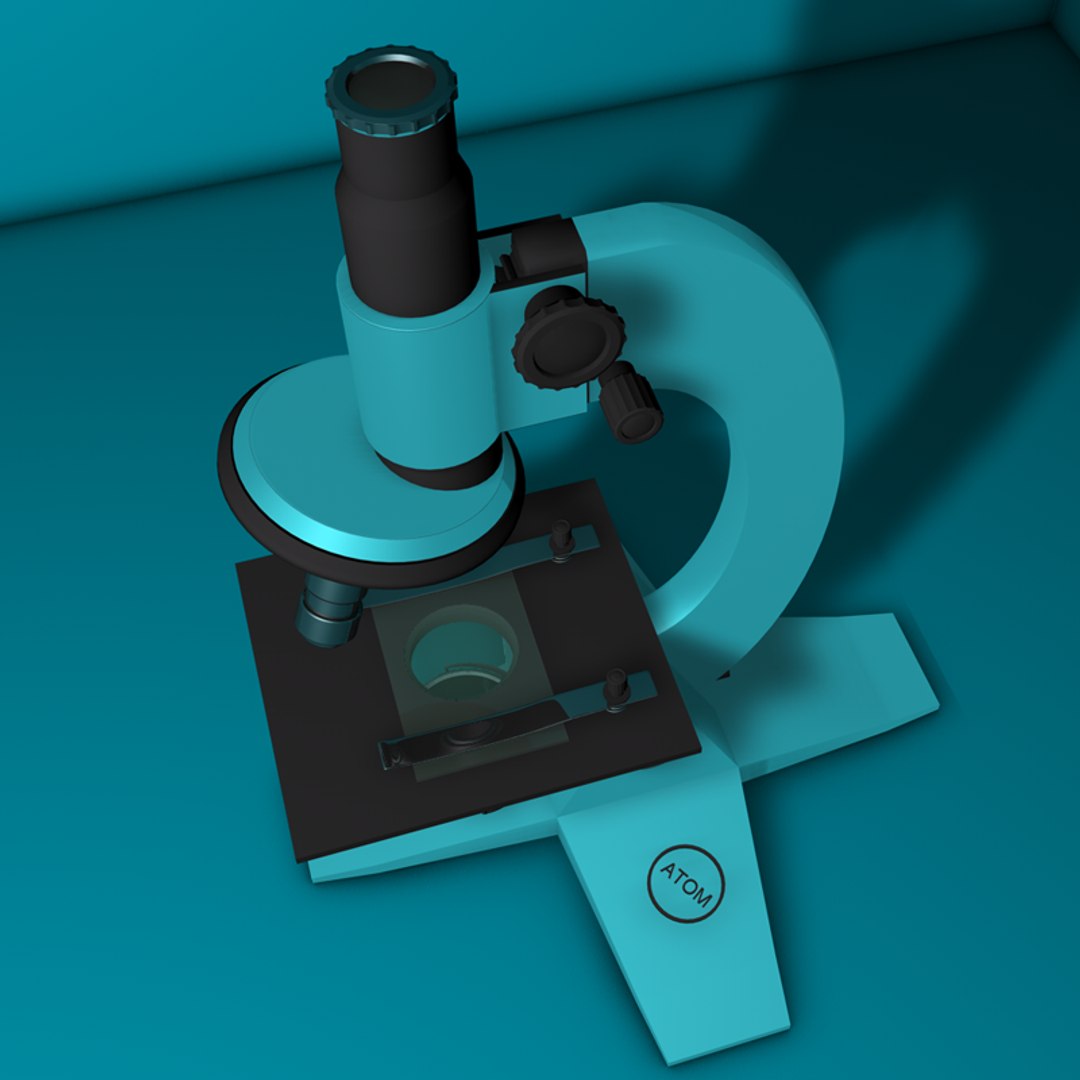 Realistic Microscope 3d Model