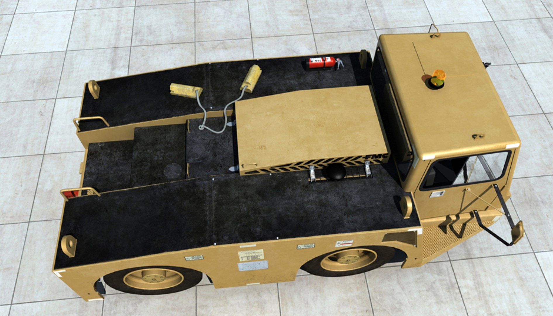 Obj Aircraft Fmc B600 Tow Tractor