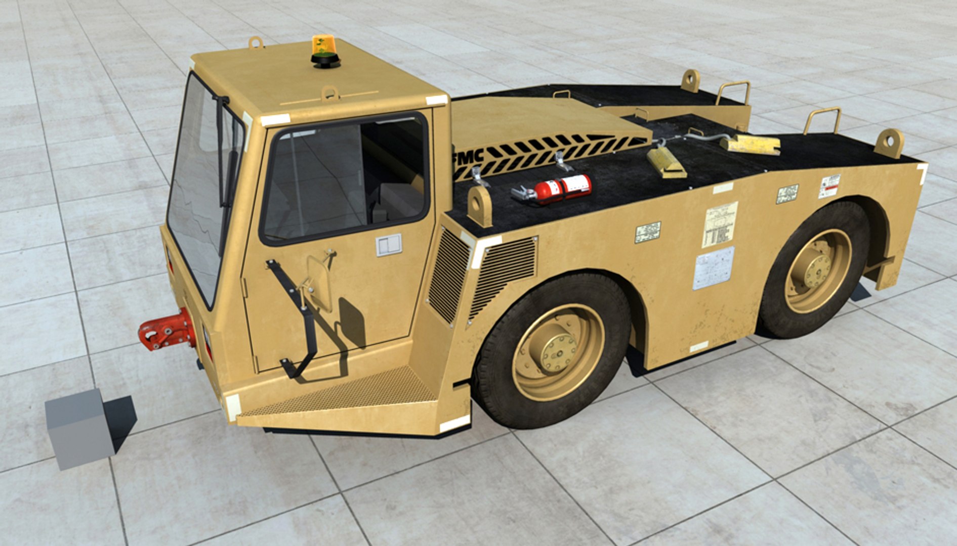 Obj Aircraft Fmc B600 Tow Tractor